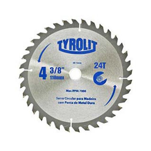 DISCO SERRA CIRCULAR WIDEA 4 3 8 X 24 DENTES 110MM TYROLIT