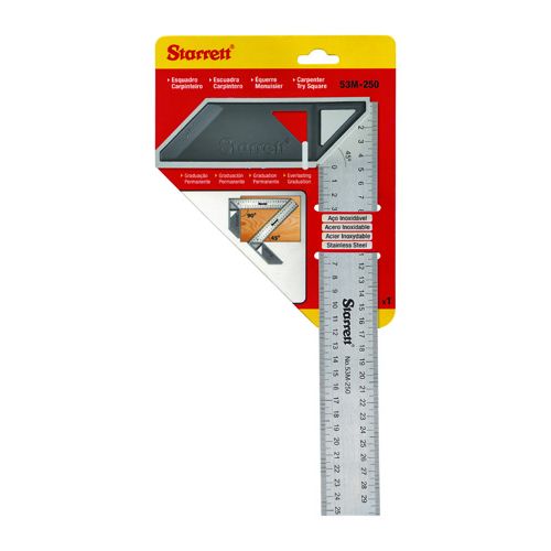 ESQUADRO K53M INOX CABO ALUMINIO 25CM STARRETT