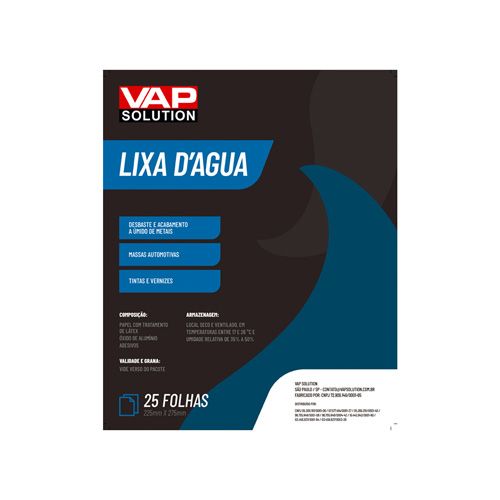 LIXA D AGUA C/25 GR-320 VAP