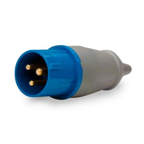 PLUG MACHO INDUSTRIAL PLS-3076 2P+T 220/240V 16A IP44-6H SOPRANO