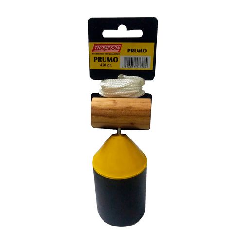 PRUMO PLASTICO AMARELO E PRETO 420GR THOMPSON