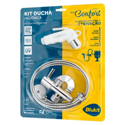 DUCHA HIGIENICA BRANCA PARA CAIXA ACOPLADA BLUKIT