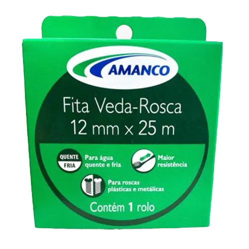 FITA VEDA ROSCA 12MM X 25M AMANCO