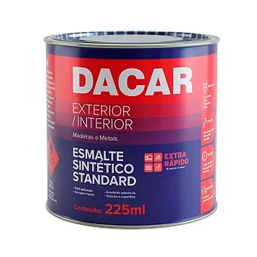 TINTA ESMALTE SINTÉTICO BRILHANTE 225ML VERMELHO DACAR