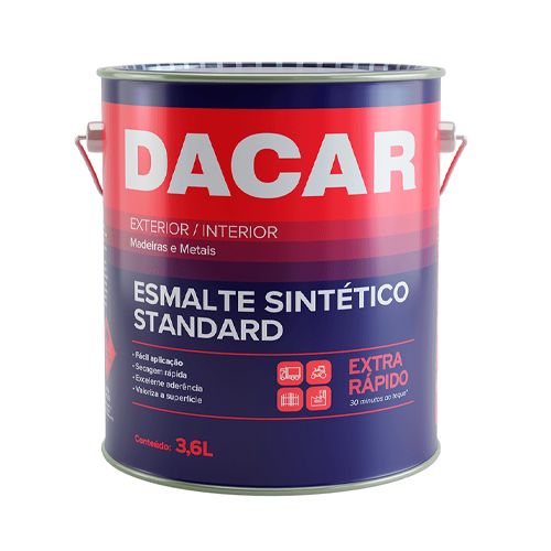 TINTA ESMALTE SINTÉTICO BRILHANTE 3,6L PLATINA DACAR