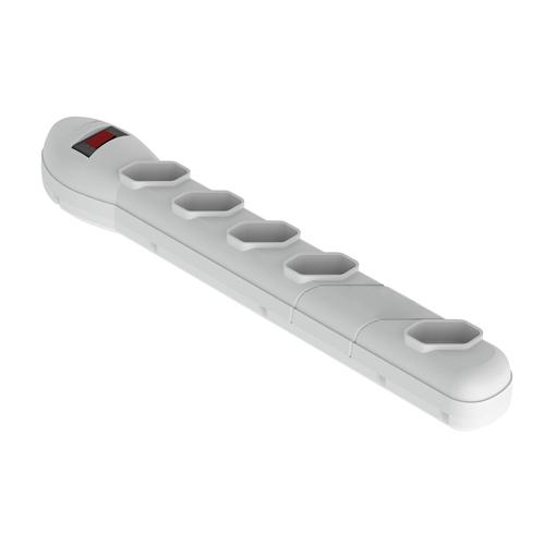 FILTRO LINHA 5 TOMADAS BRANCO 10A 1,2 METROS QUALITRONIX