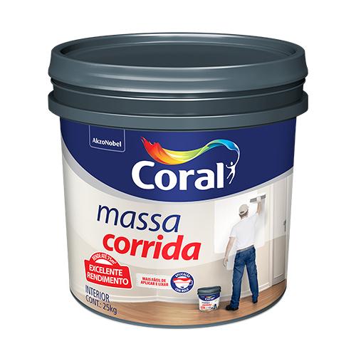 MASSA CORRIDA BALDE 25KG CORAL